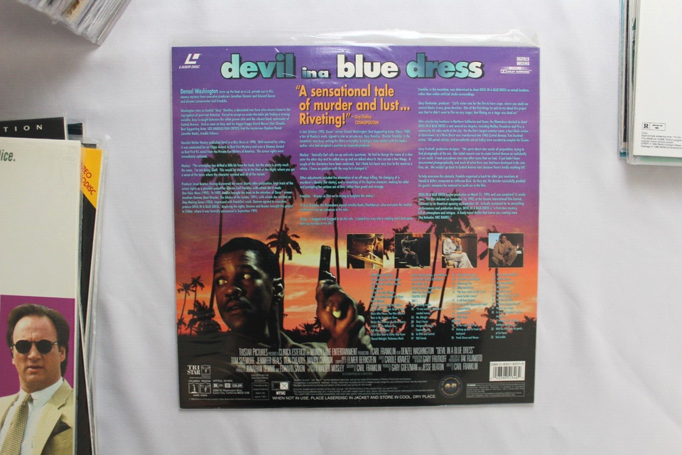DEVIL IN A BLUE DRESS laserdisc LD DELUXE WIDESCREEN DENZEL *QUICK SHIP ...