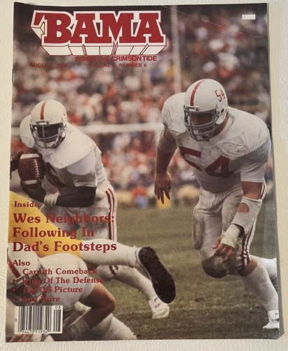August 1984 Bama Inside the Crimson Tide magazine Volume 5 #6 | eBay