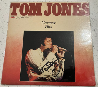 Tom Jones SIGNED Greatest Hits LP Vinyl Record Autographed | eBay