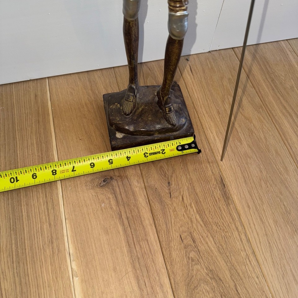 Vintage Don Quixote Statue Elongated Man of La Mancha Bronze Finish ...