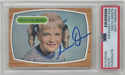 Susan Olsen Signed 1969 Topps The Brady Bunch Cindy Trading Card #68 ...