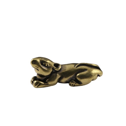 Solid Brass Mouse Figurine Small Statue Home Ornament Figurines ...