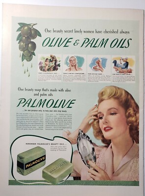 Palmolive Soap Vintage 1942 Print Ad Ephemera Wall Art Decor | eBay