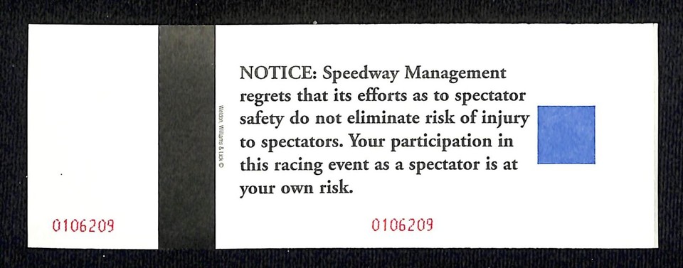 2004 Indy 500 Unused Comp Practice Ticket on IMS Foil Stamped Stock ...