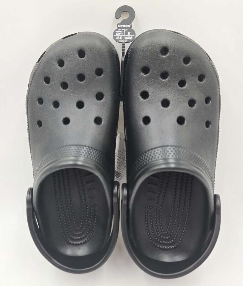 NEW Classic Crocs Unisex Adult Original Clogs - Black - FREE SHIPPING ...