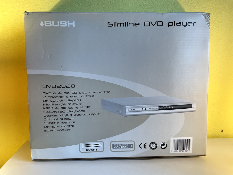 Bush Slimline DVD/CD Player - Silver - DVD 2028 - New - All Accessories ...