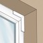 uPVC Cloaking Fillet D Mould Trim PVC Architrave Plastic Window Door ...