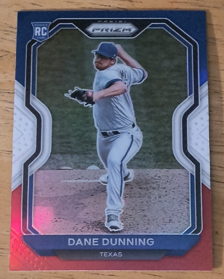 2021 Panini Prizm Tier III Red White & Blue Prizm Dane Dunning #226 ...