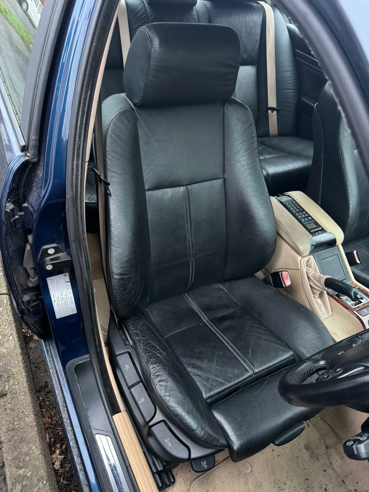 Bmw 5 Series E39 Black Leather Interior Seats, door cards | eBay UK