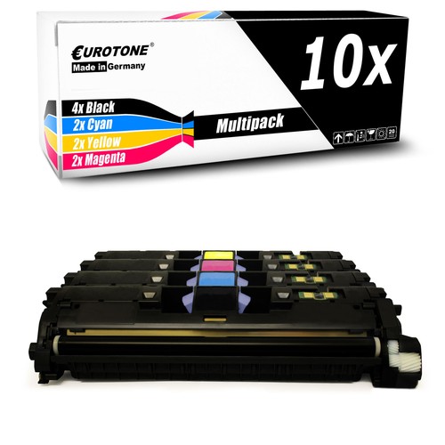 10x Eurotone Toner für HP Color LaserJet 2820-AIO 2550-L 2840-AIO 2550 ...