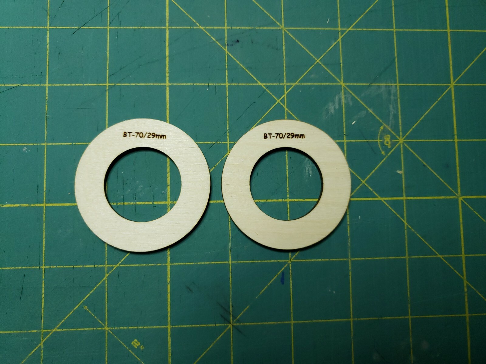 BT-70 X 29mm Centering Ring Set For Estes model rocket kits laser cut ...
