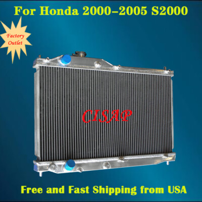 2 Rows Aluminum radiator For Honda S2000 2000-2005 MT 2.0L 2.2L | eBay
