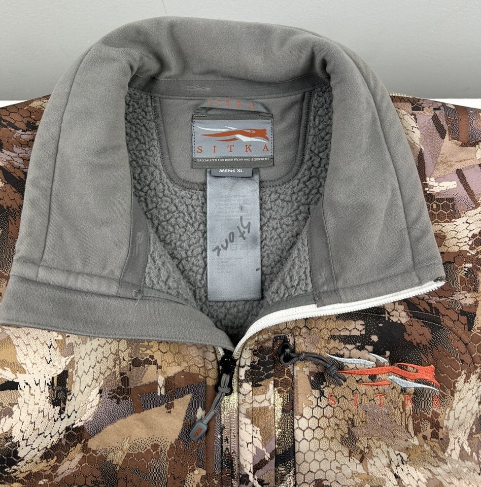 Sitka Gradient Jacket Mens XL Gore Optifade Waterfowl Fleece Lined Full ...
