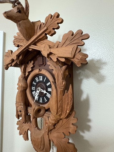 Vintage Regula 8 Day Hunting German Cuckoo Clock Rabbit Bird Rare | eBay