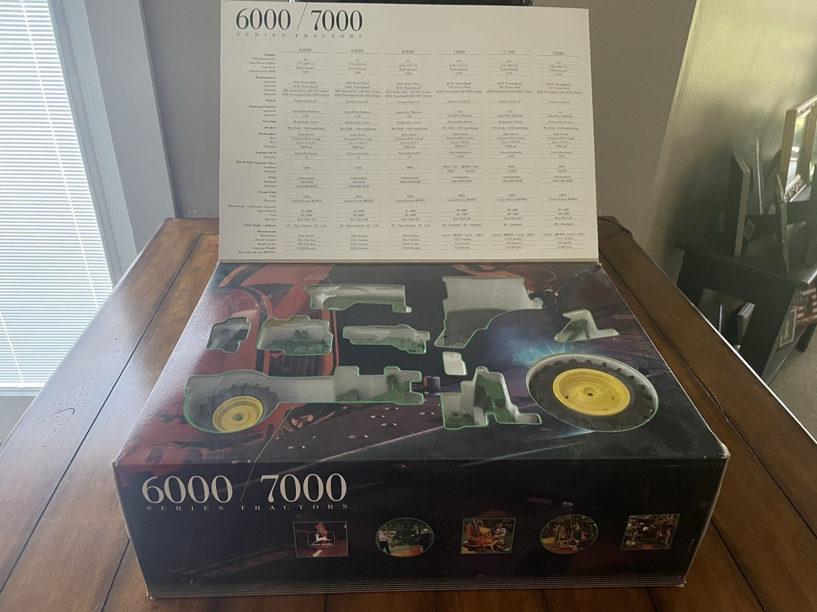 Ertl 1992 John Deere 6000 7000 Series Tractor Model Kit , Diecast ...