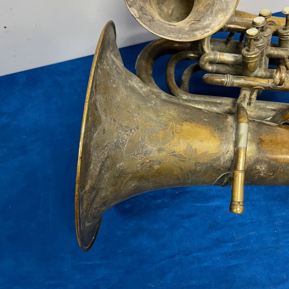 Vintage Conn Double Bell 4-Valve Baritone Euphonium for Parts or Repair ...