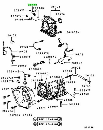 Mitsubishi Genuine Transmission Input Speed Sensor MR567292 ...