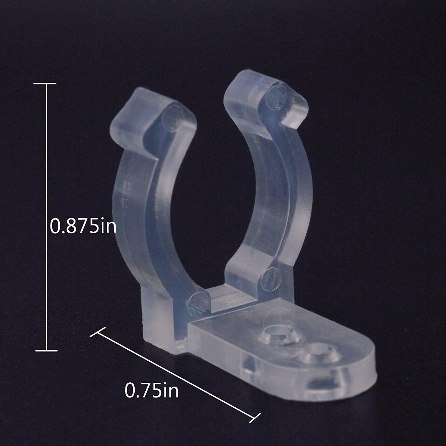 100PCS Clips Holder Hooks For LED Rope Light 11mm - 13mm Wall Mount ...