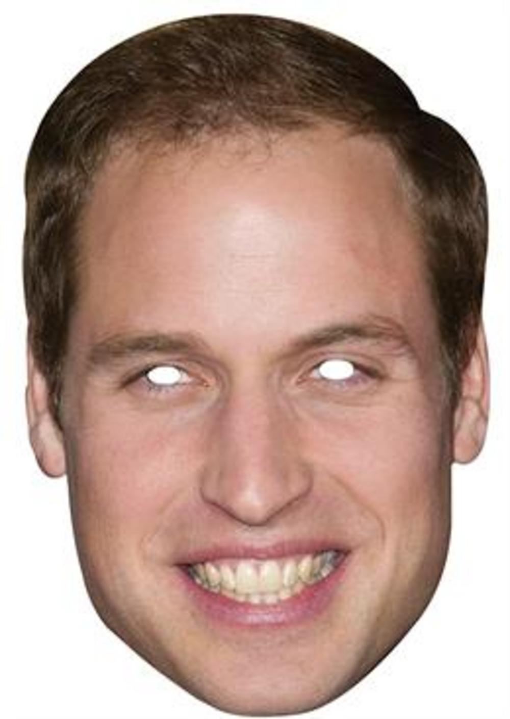 Prince William Face Mask Fancy Dress Royal Party Costume Coronation ...