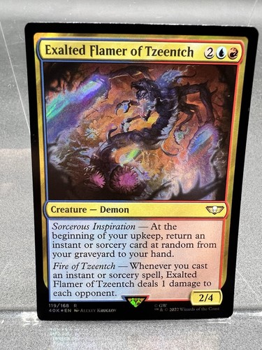 Exalted Flamer of Tzeentch (Surge Foil) Universes Beyond: Warhammer ...