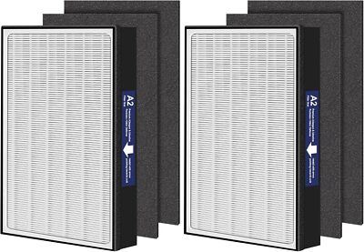 4x HEPA A2 Filter Set for 3M Filtrete FAP-C02-A2 FAP-C03-A2 Air ...