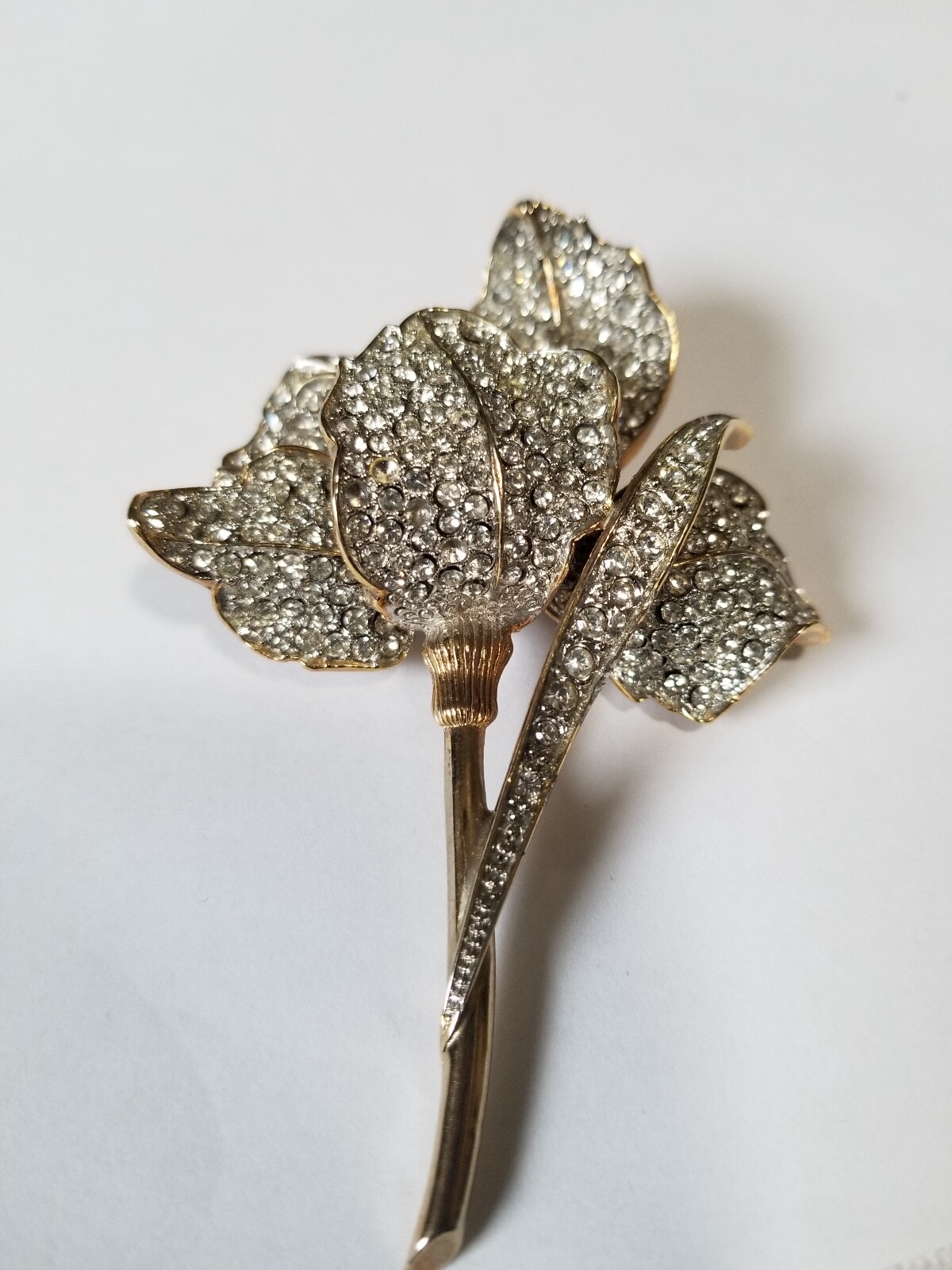 Jomaz 1940 Pave Crystal Brooch - Gem