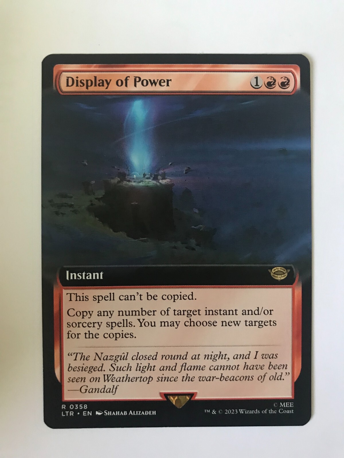 MTG - Display of Power (Extended Art) 358 - The Lord of the Rings | eBay
