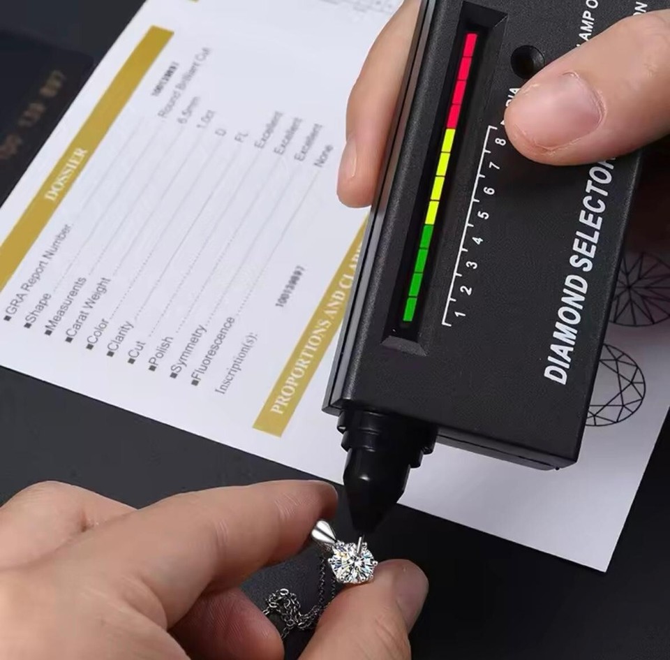 1ct Necklace Pendant White Gold Diamond Test Pass Lab-Created VVS1/D ...