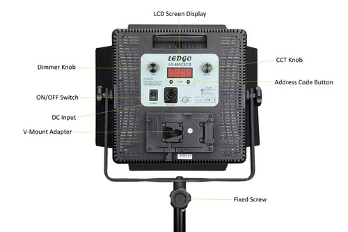 Ledgo LG-600CSC II Bi-Colour Dimmable LED Location / Studio Light - ON ...