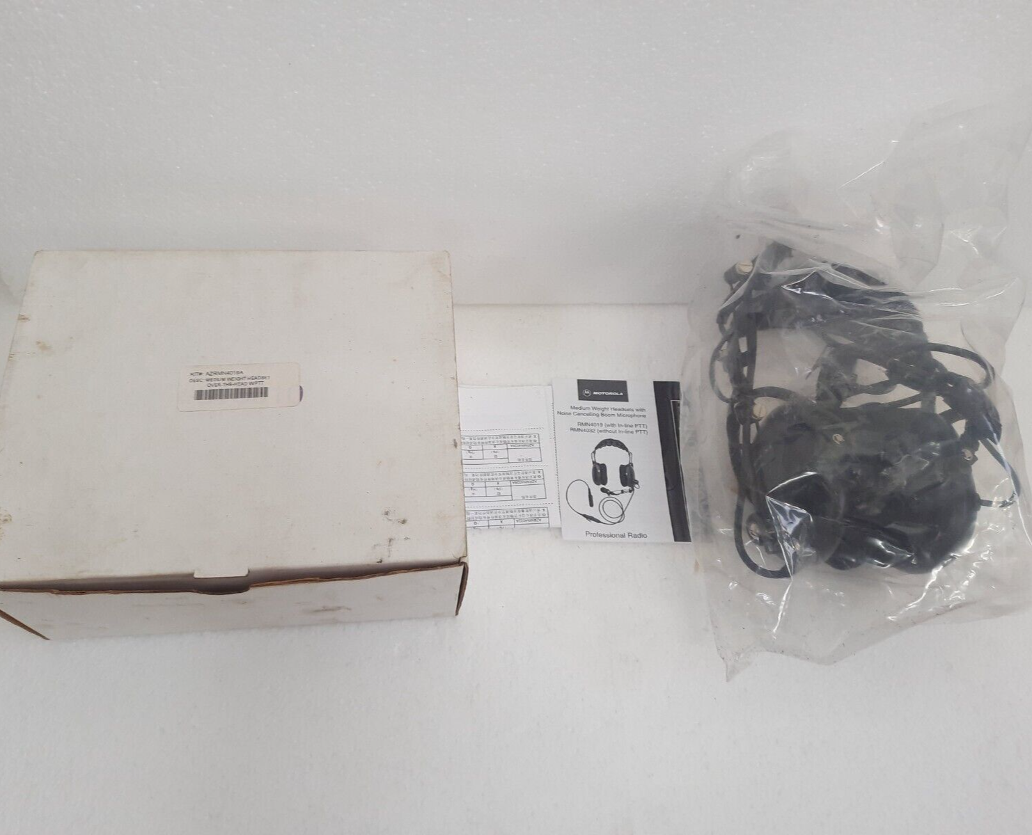 New Motorola Medium Weight Headset Over the Head Model - RMN4019A Free ...
