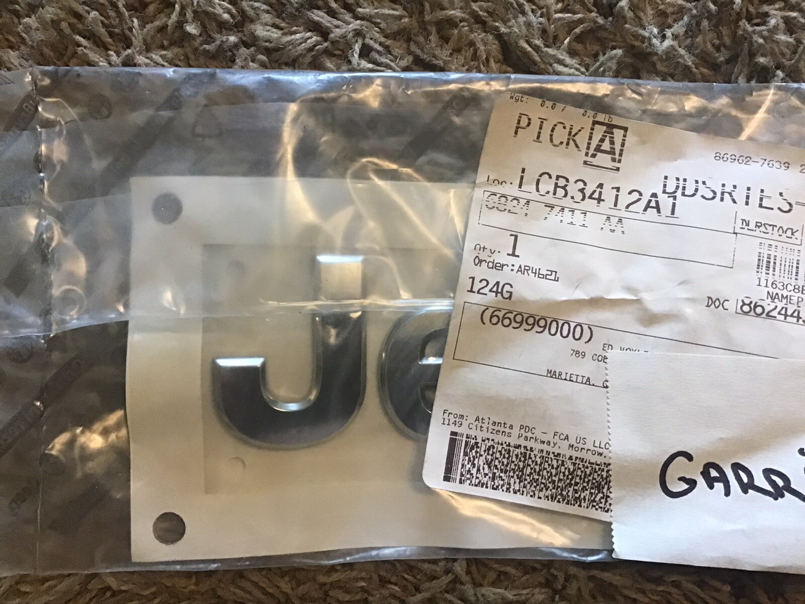 Genuine Mopar Nameplate 68477414AA for sale online | eBay