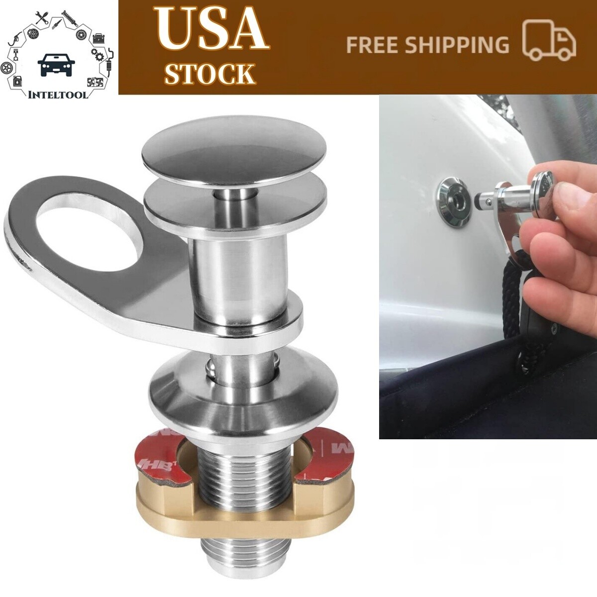 for 1/2" Marine Quick Release Boat Fender Holder Receiver Kit Mount ...