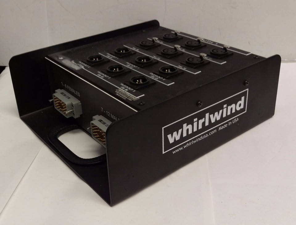Whirlwind stage box 6 Female XLR 6 Male XLR 9"x11"x4" | eBay