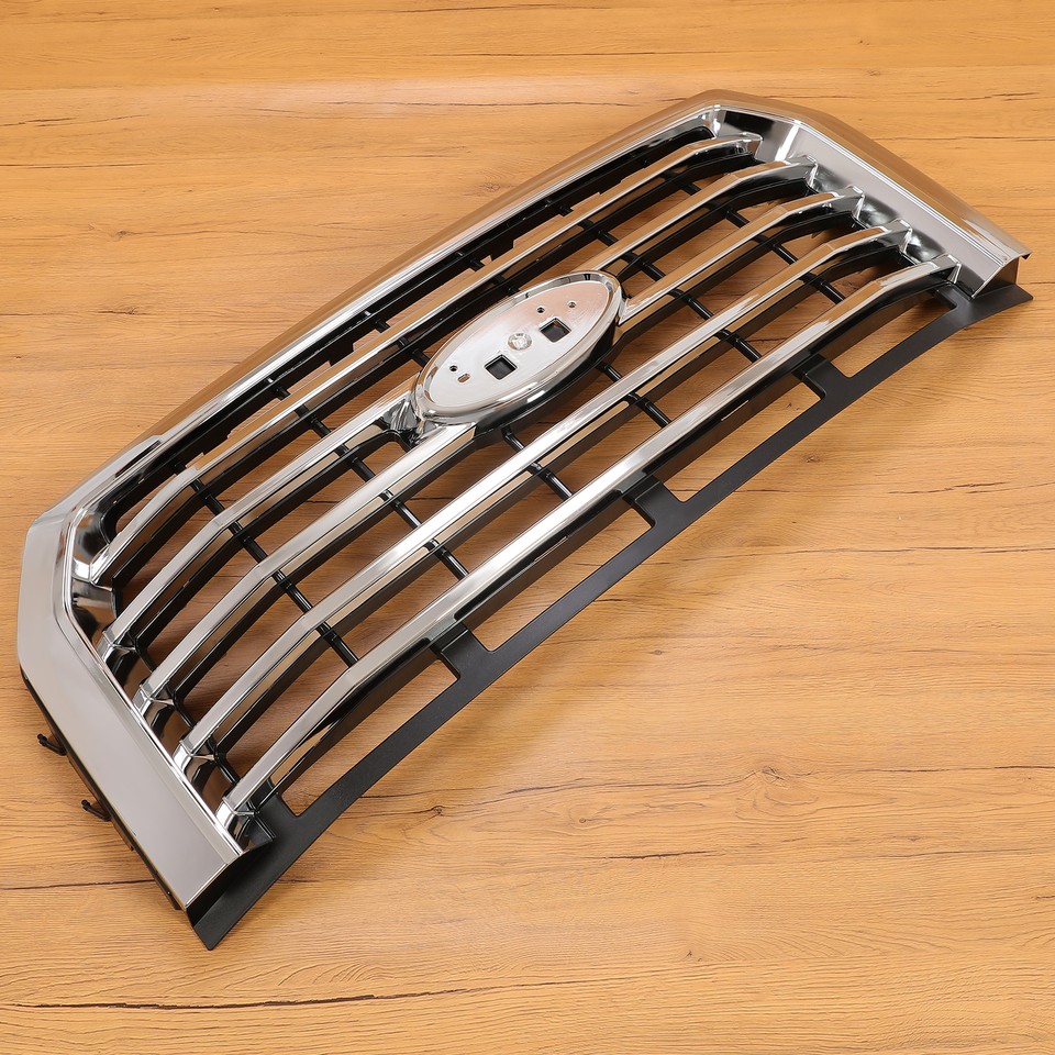 For Ford F-150 2015-2017 ABS Chrome Front Upper Bumper Grille #FL3Z ...
