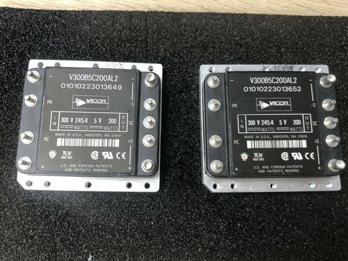x2 ACAL ELECTRONICS V300B5C200AL2 Power Module D-D CONV 300V-in 5V-out ...