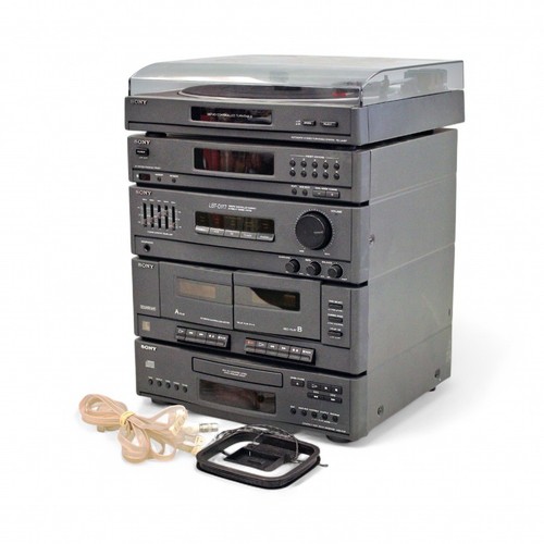 SONY PS-LX49P Turntable & HCD-D117 Hi-Fi System – Belt Drive, CD ...