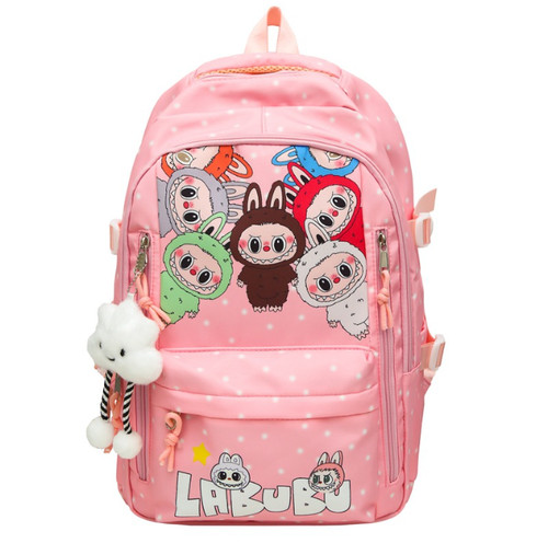 2025NEW 42cm Labub- Bag Cartoon School For Girls Kids Large Capacity ...