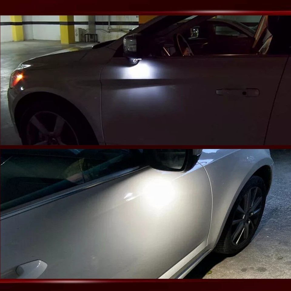 LED Under Mirror Puddle White Lights for Volvo S60 CH S80 CH V70 CH ...