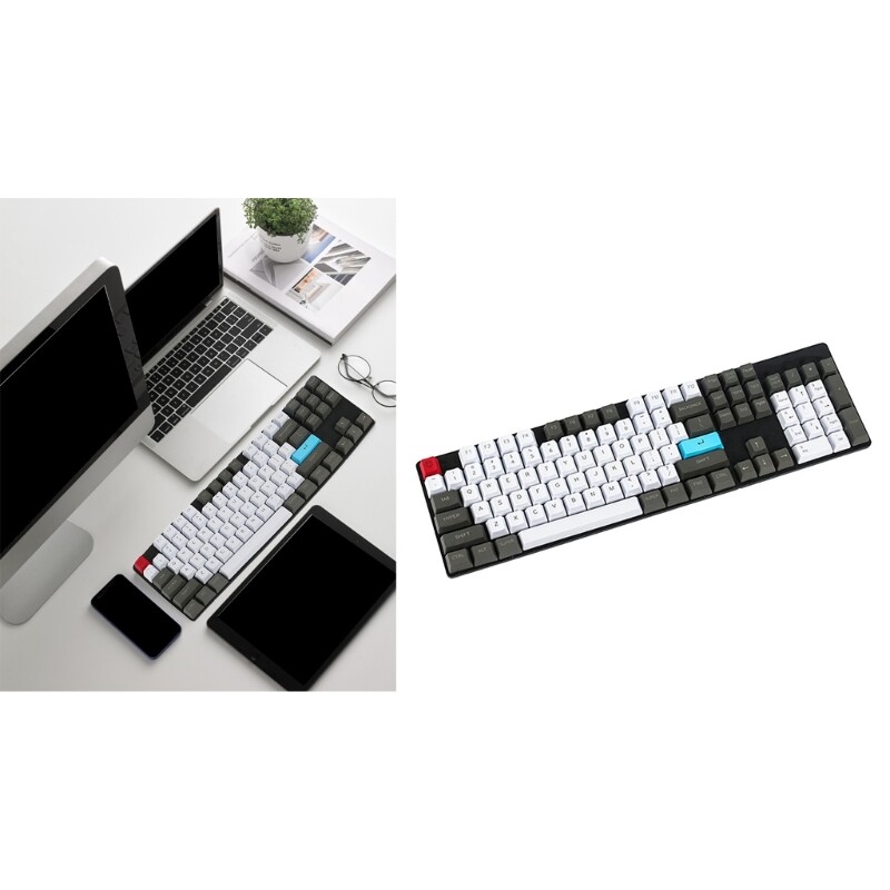 104 Key Keyboard Layout English Keycap for CherryMX Switches Mechanical ...