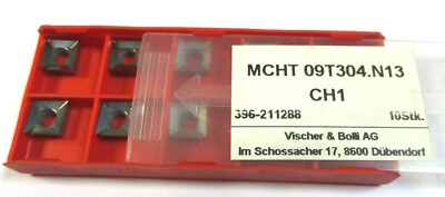 10 VISCHER & BOLLI Wendeplatten zum Fräsen MCHT 09T304 .N13 CH1 Neu ...