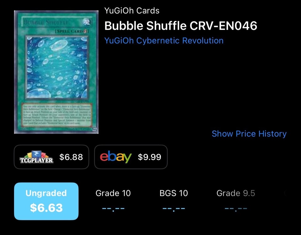 Yu-Gi-Oh! TCG Bubble Shuffle Cybernetic Revolution CRV-EN046 Unlimited ...