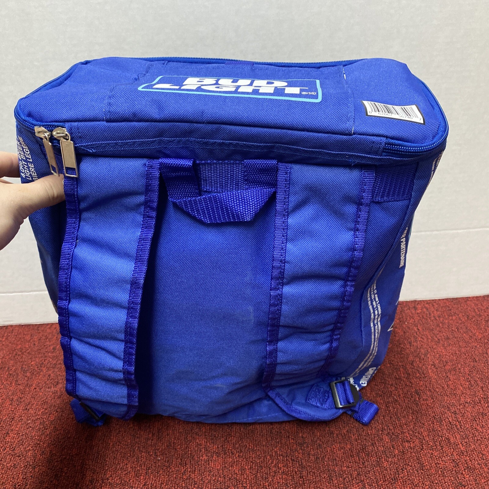 Bud Light Cooler Beer Soda Backpack Blue 24 Cans Insulated Bag for sale ...