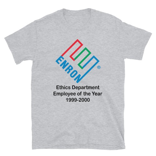 Enron Ethics Department Employee Of The Year Short-Sleeve Unisex T ...
