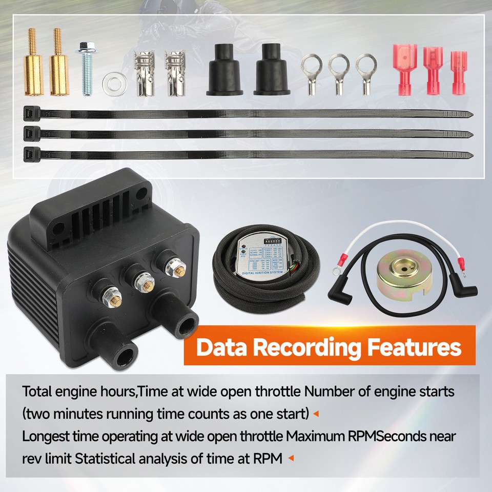 For Harley Big Twin Evo XL 53-660 Ultima Single Fire Programmable ...