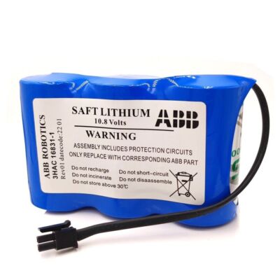 US 10.8V 3HAC16831-1 SAFT ABB Battery for ABB Robot ROBOTICS 17000mAh ...