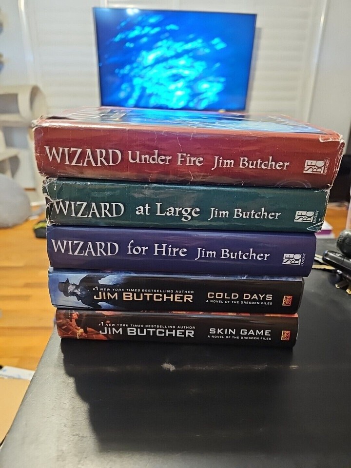 HARDCOVER Complete Set Series Lot of 14 Dresden Files Books by Jim ...