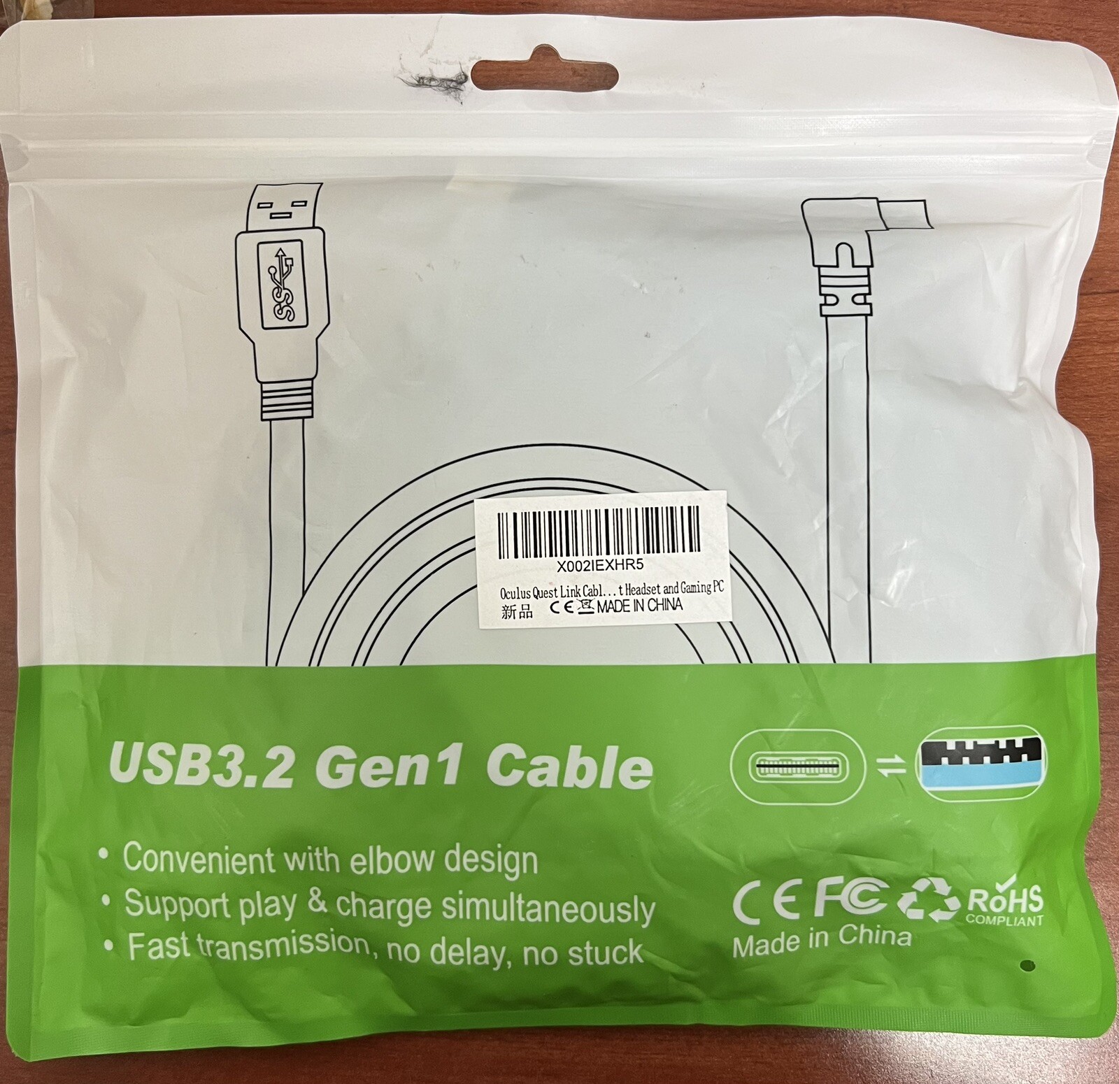 USB 3.2 Gen 1 Cable Oculus Quest Link/Camera/VR/Quest Connecting USB A ...