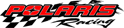 Polaris racing checker snowmobile sticker decal red 11"x48" | eBay
