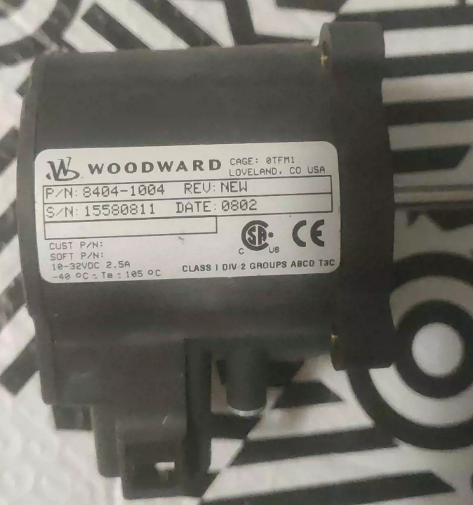 Woodward P/N 8404-1004 L-Series Rotary Bi-Directional Actuator Speed ...