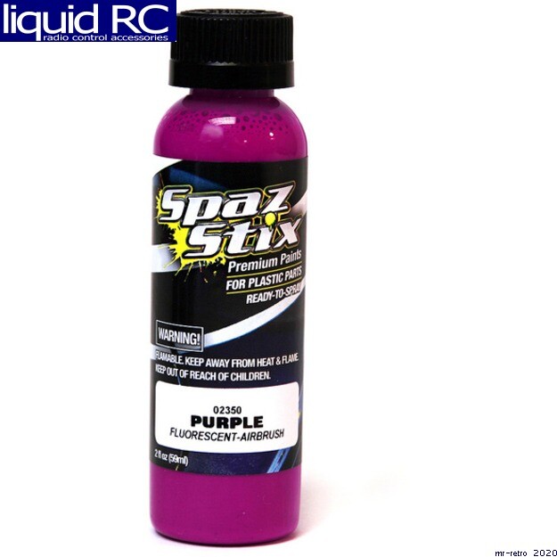 Spaz Stix 02350 Purple Fluorescent Airbrush Paint 2oz SZX02350 for sale ...
